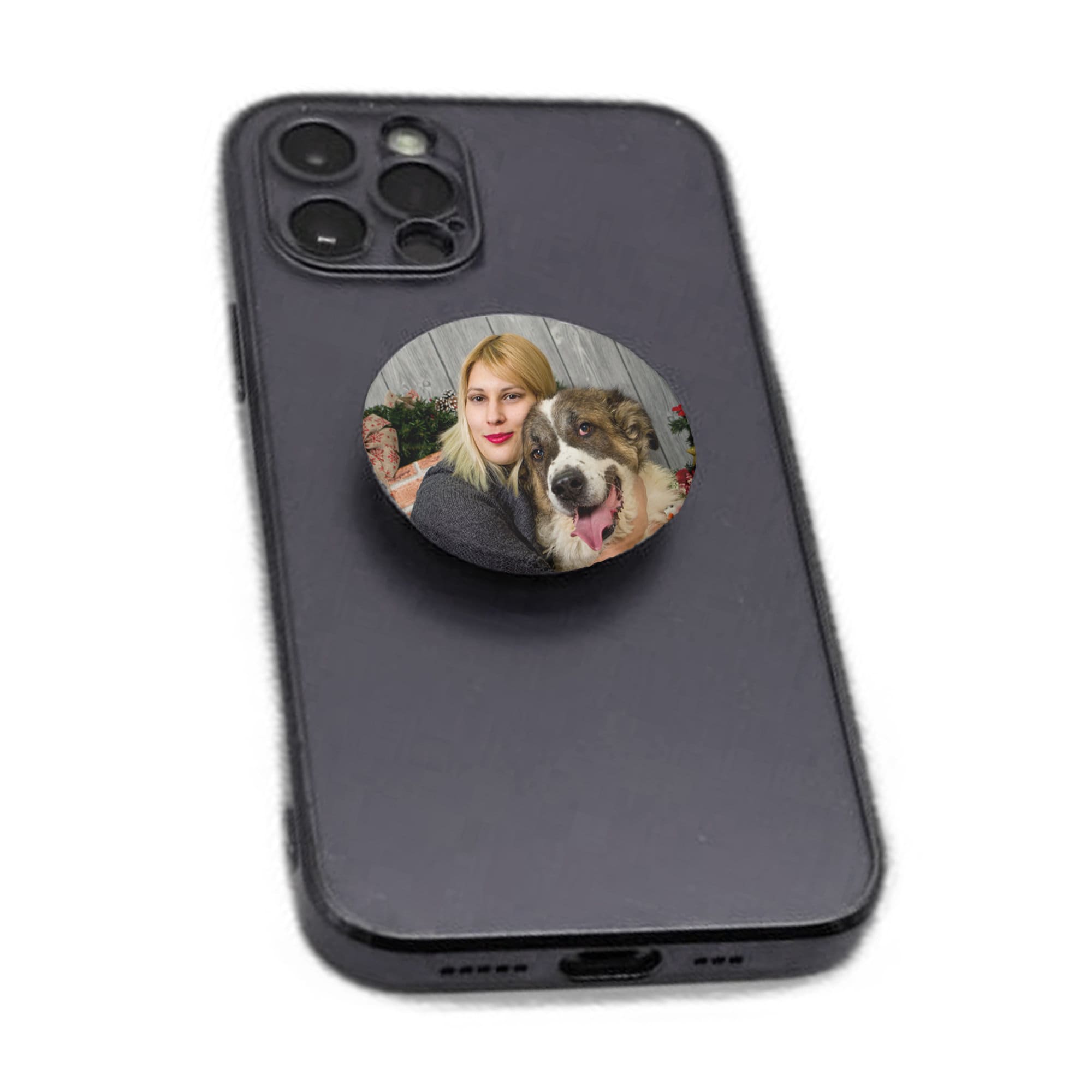 Personalized Phone Grip • Black Custom Phone Grip • Personalized Gift ...