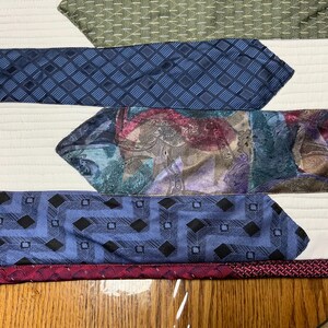 Tie Tablerunner Upcycled. 16x35 - Etsy
