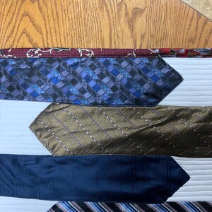 Tie Tablerunner Upcycled. 16x35 - Etsy