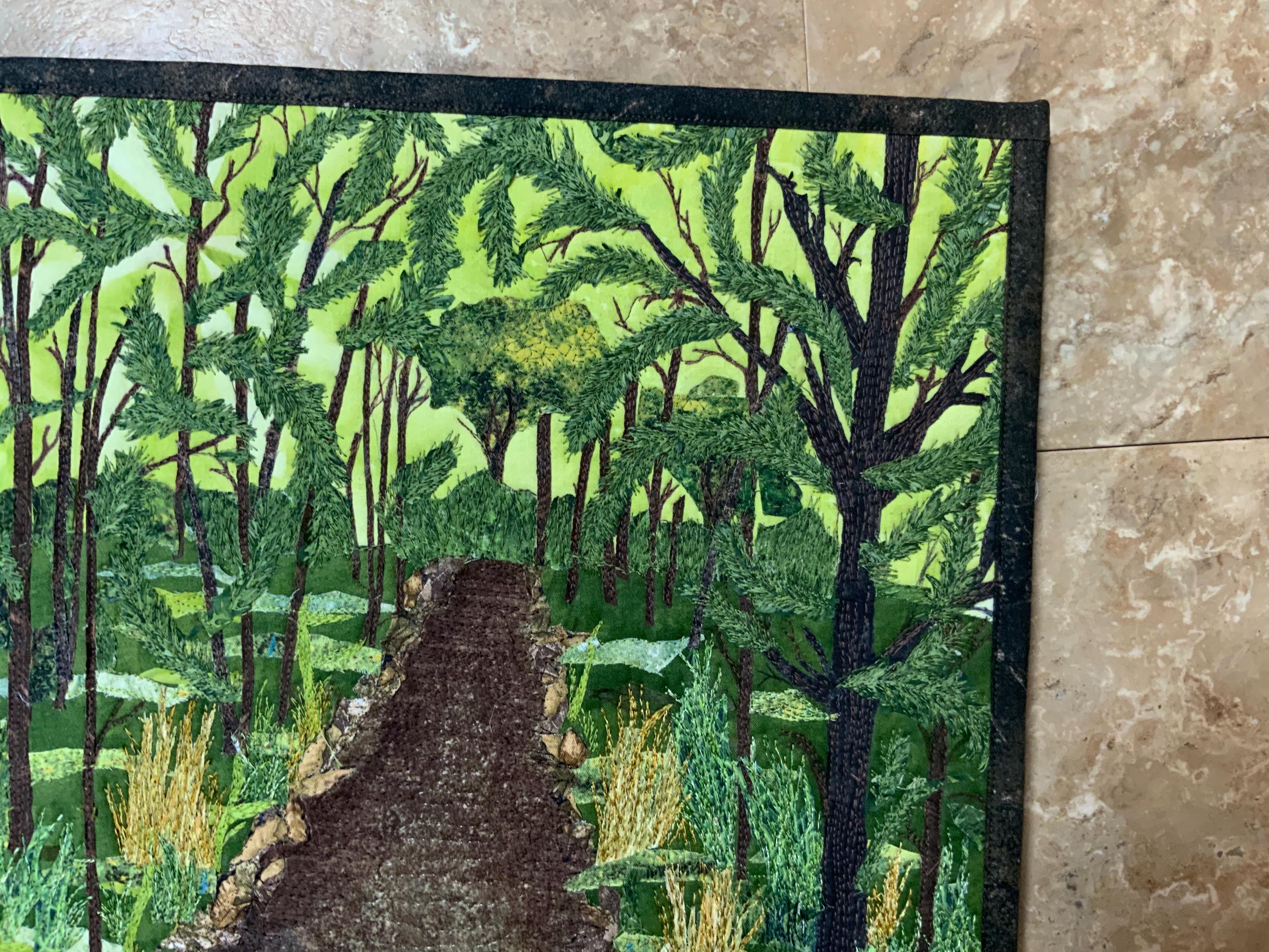117 Forest Path 16x20 Fabric Landscape - Etsy