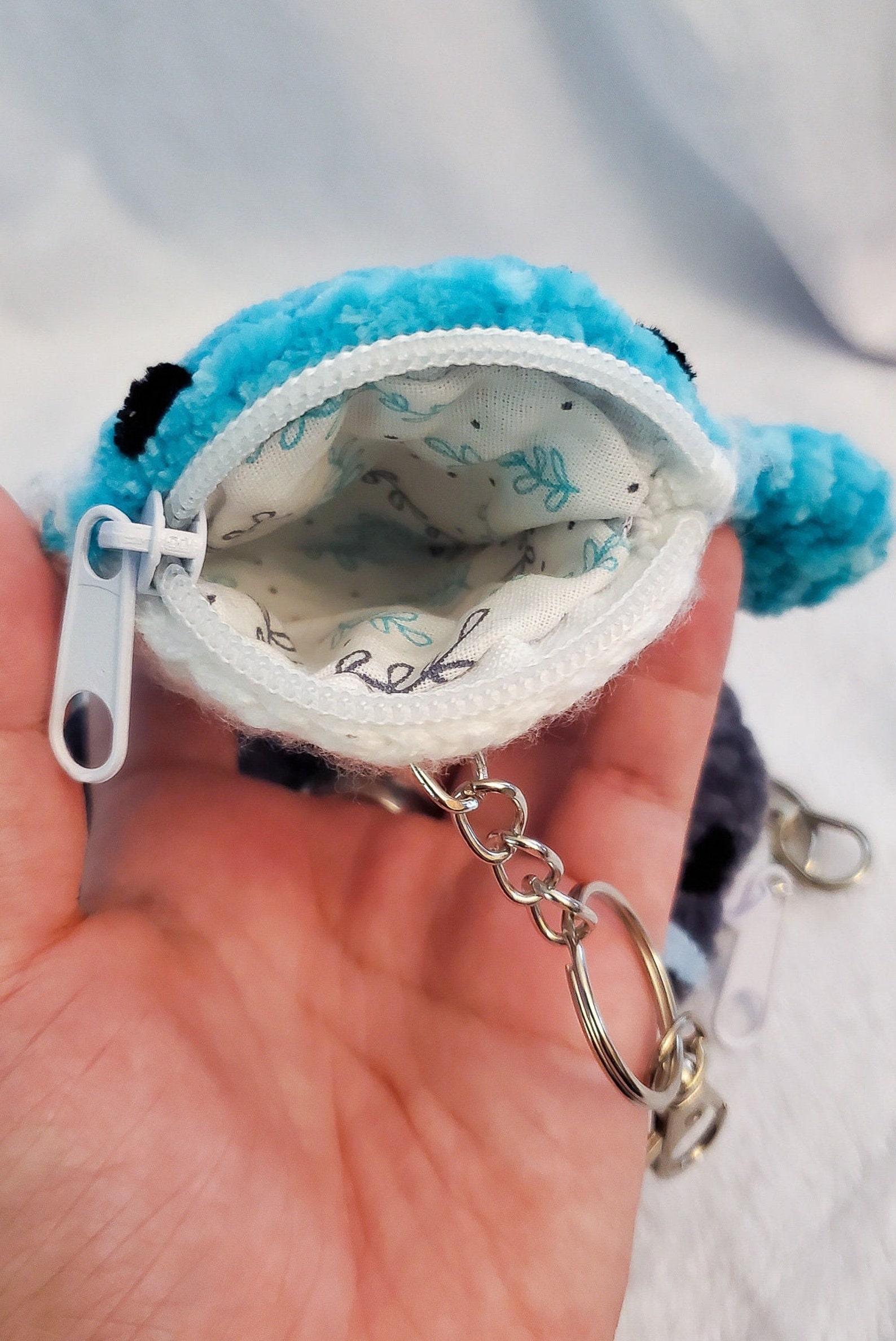 Custom Color Whale With Charm, Crochet Whale Pouch, Crochet Coin Purse ...