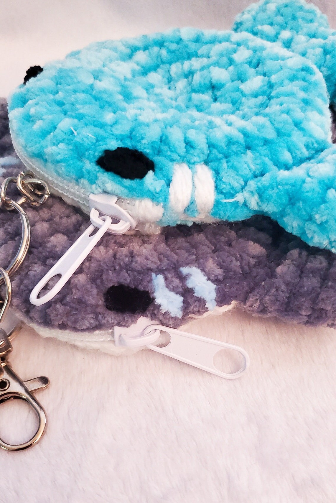 Crochet Whale Pouch: Custom Color Amigurumi Keychain, Airpods Bag - Etsy