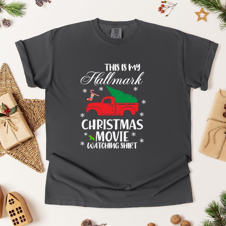 Comfort Colors Hallmark Christmas Movie Watching T-shirt - Etsy