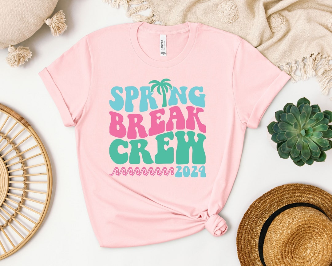 Spring Break Crew 2024 Shirt, Family Vacation Shirt, Group Trip Shirt ...