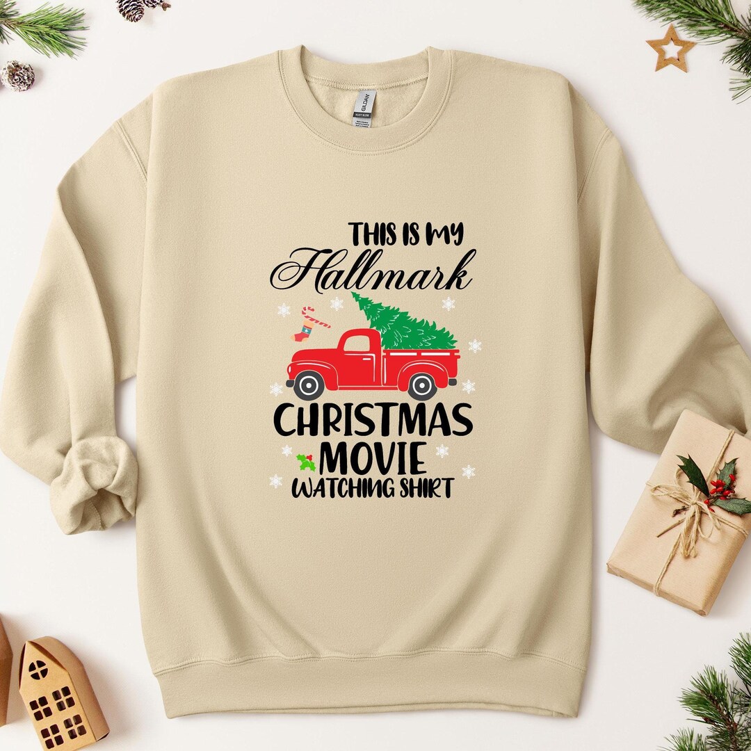 Hallmark Christmas Movie Watching Sweatshirt: Cozy Holiday Hoodie - Etsy