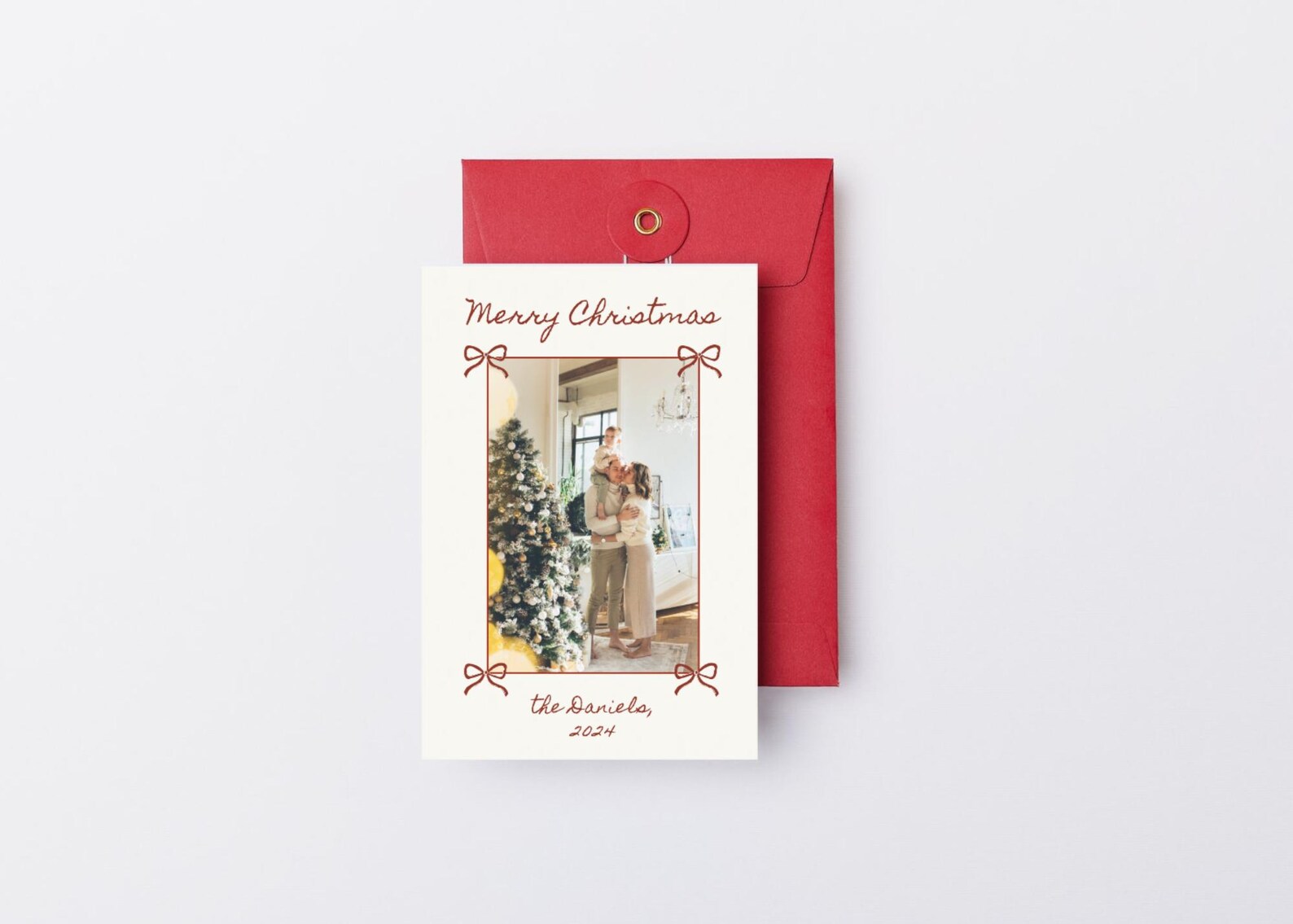 Editable Christmas Card | Christmas Greeting Card Template | Holiday ...