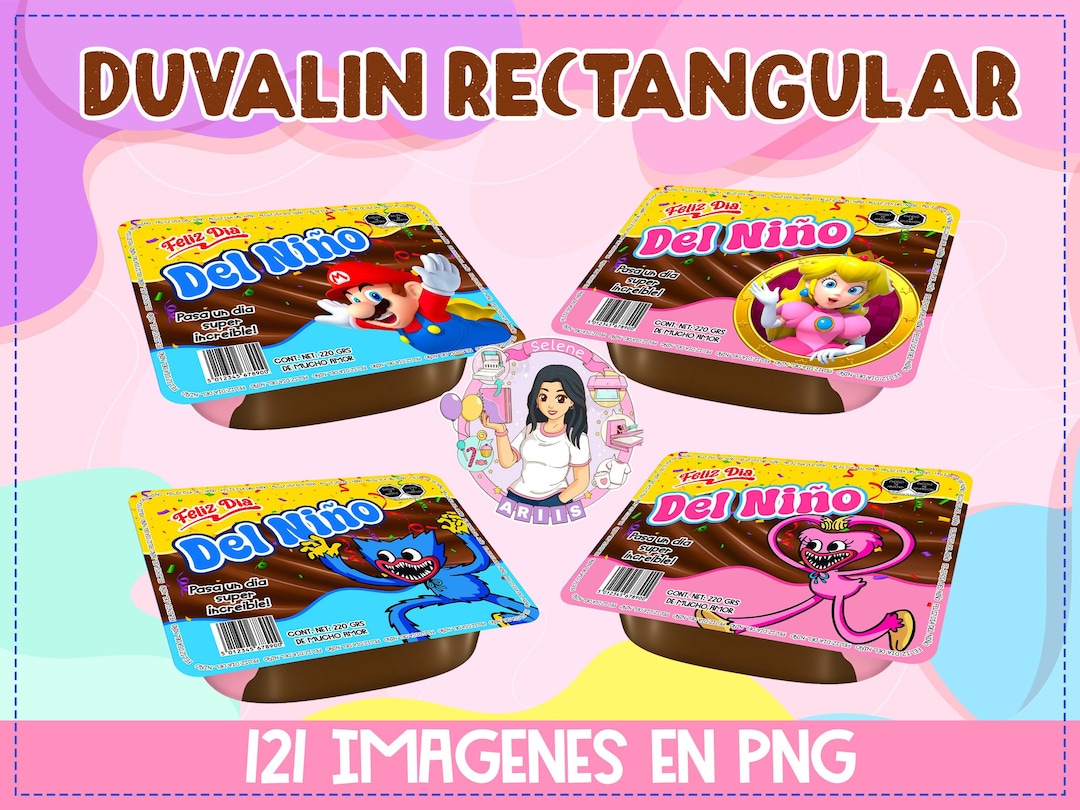 121 Plantillas de Duvalin Gigante Dia del Niño PNG, personajes varios ...