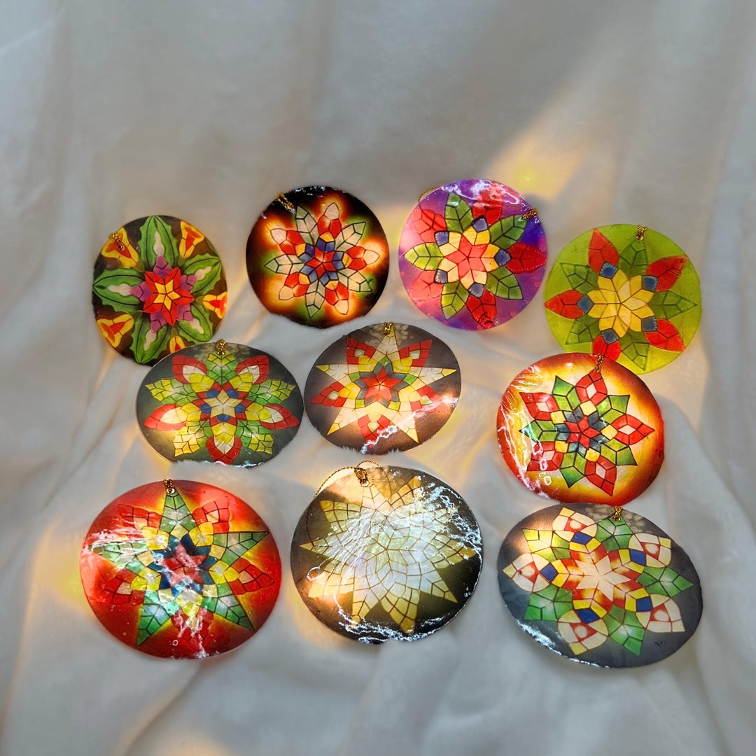 Capiz Shell Star Parol Ornament: Filipino Christmas Lantern, Set of 3 ...
