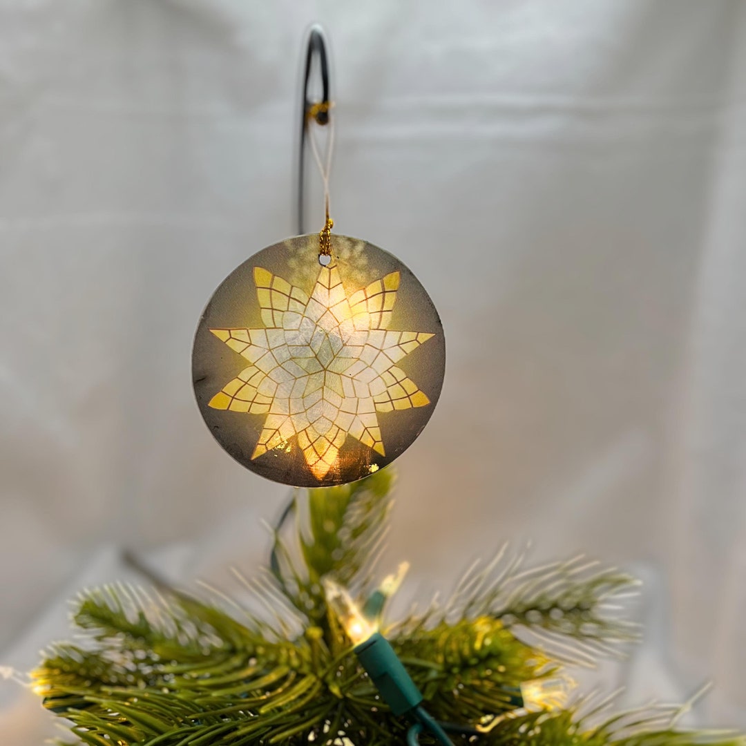 Christmas Lantern / Pasko Capiz Shell Parol Star Filipino Ornament ...