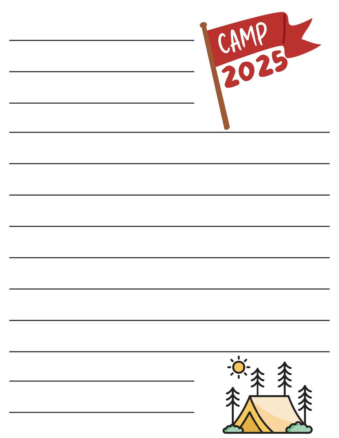 Kids Camp Journal Template - Etsy