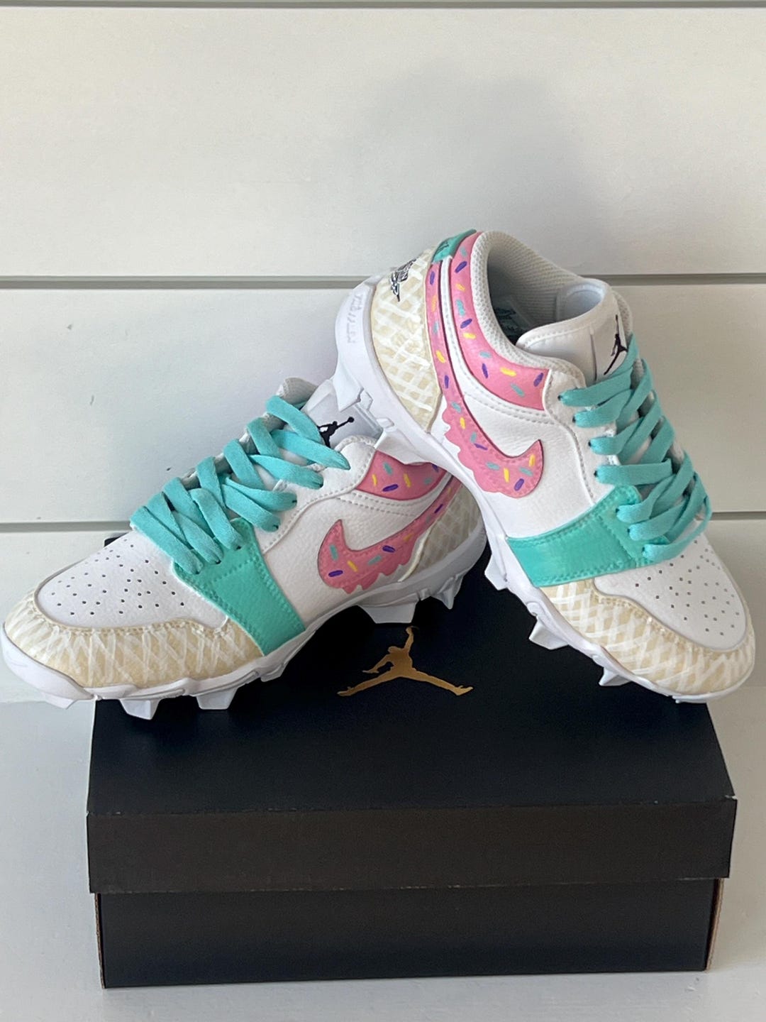 Custom Cleats and Sneakers-nike Jordan Low Top Cleats - Etsy