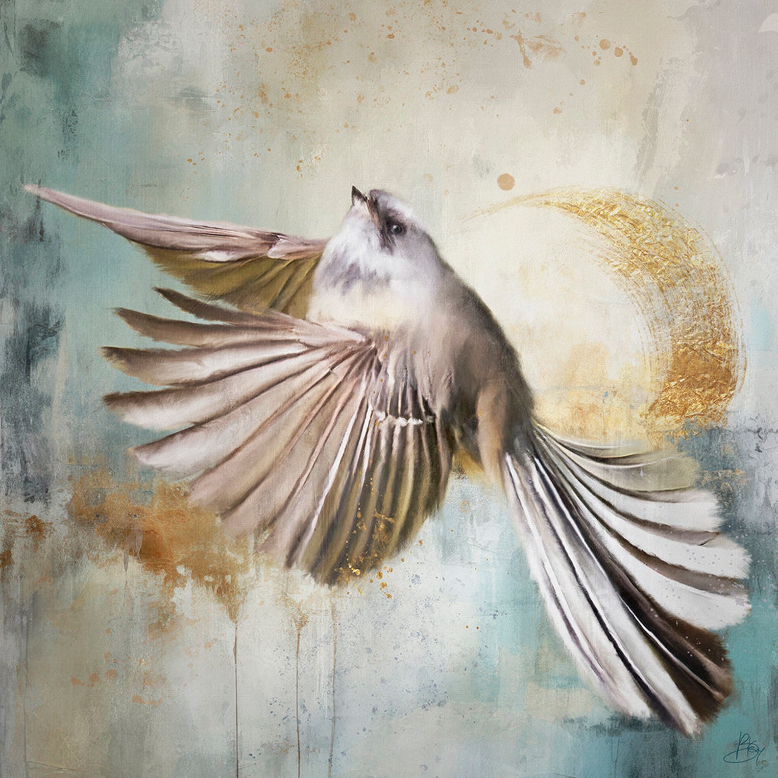 Bird Art Print, New Zealand Fantail, Wall Art, Unique Eco Friendly ...