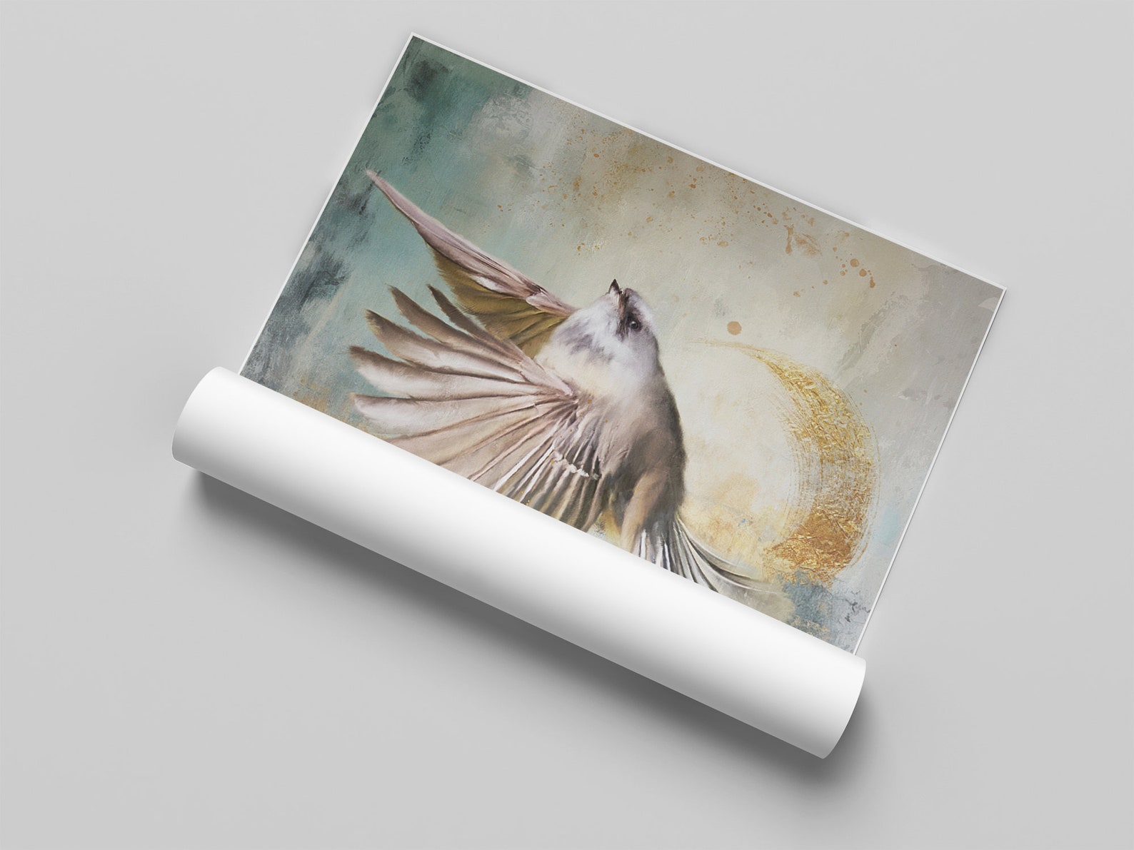 Bird Art Print, New Zealand Fantail, Wall Art, Unique Eco Friendly ...