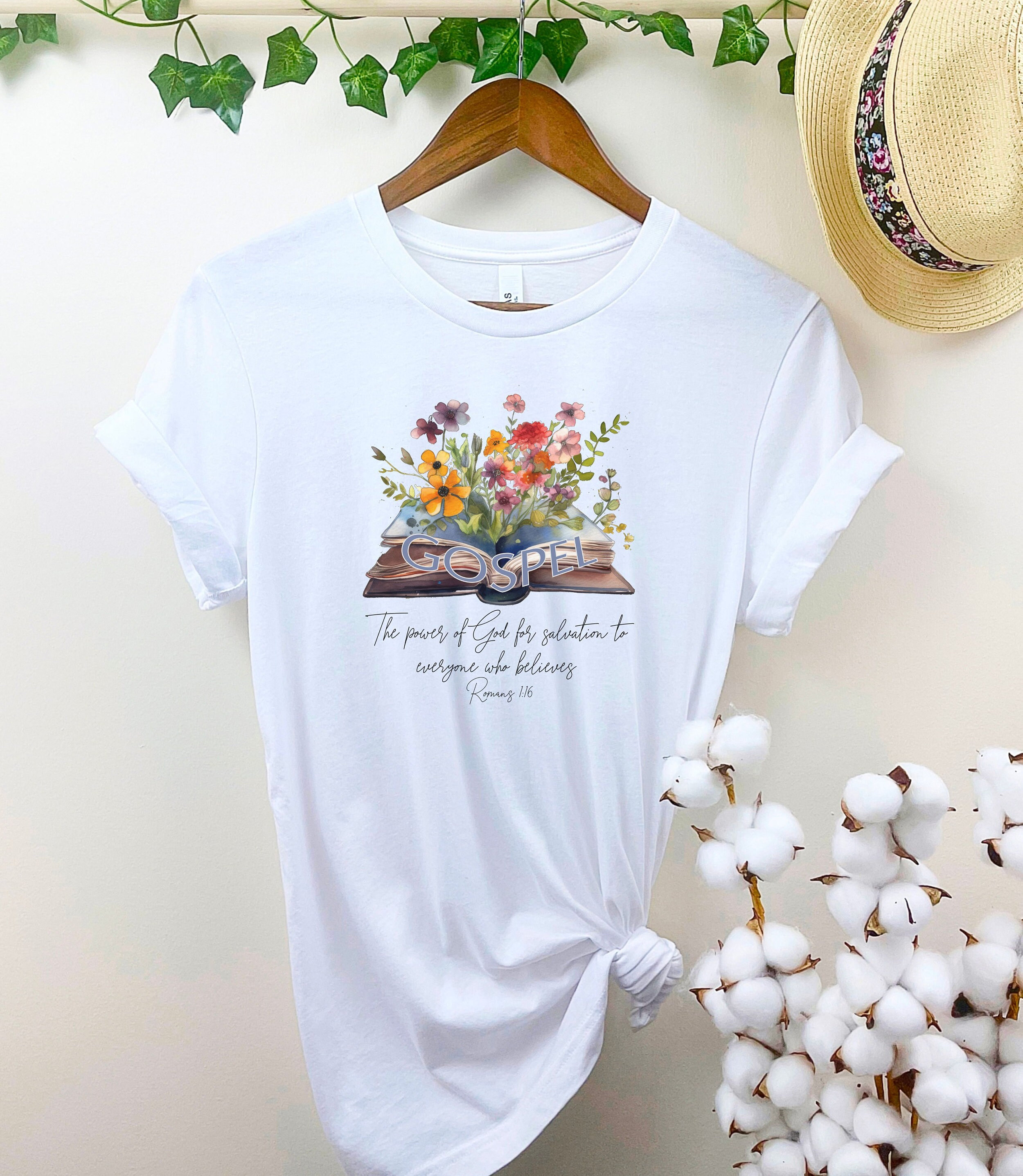 Romans Bible Verse Shirt, Salvation Tshirt, Gospel T Shirts, Faith ...