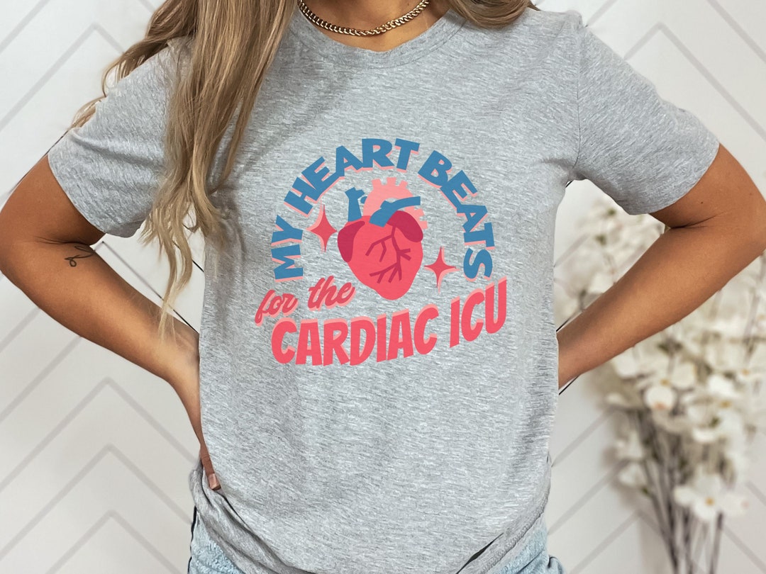 Cardiac ICU Nursing Shirt Cardiac Nursing Tee Cardiac Nurse Rn Cardiac ...