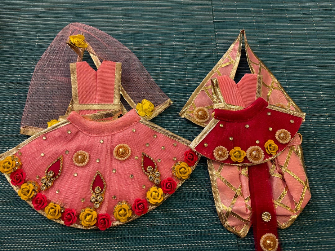 Radha Krishna Dress- 4 Inch - Etsy