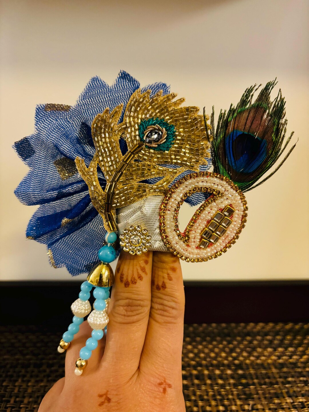 Stone Patch Work Pugdi | Pagdi | Mukut - Size 3 - Etsy