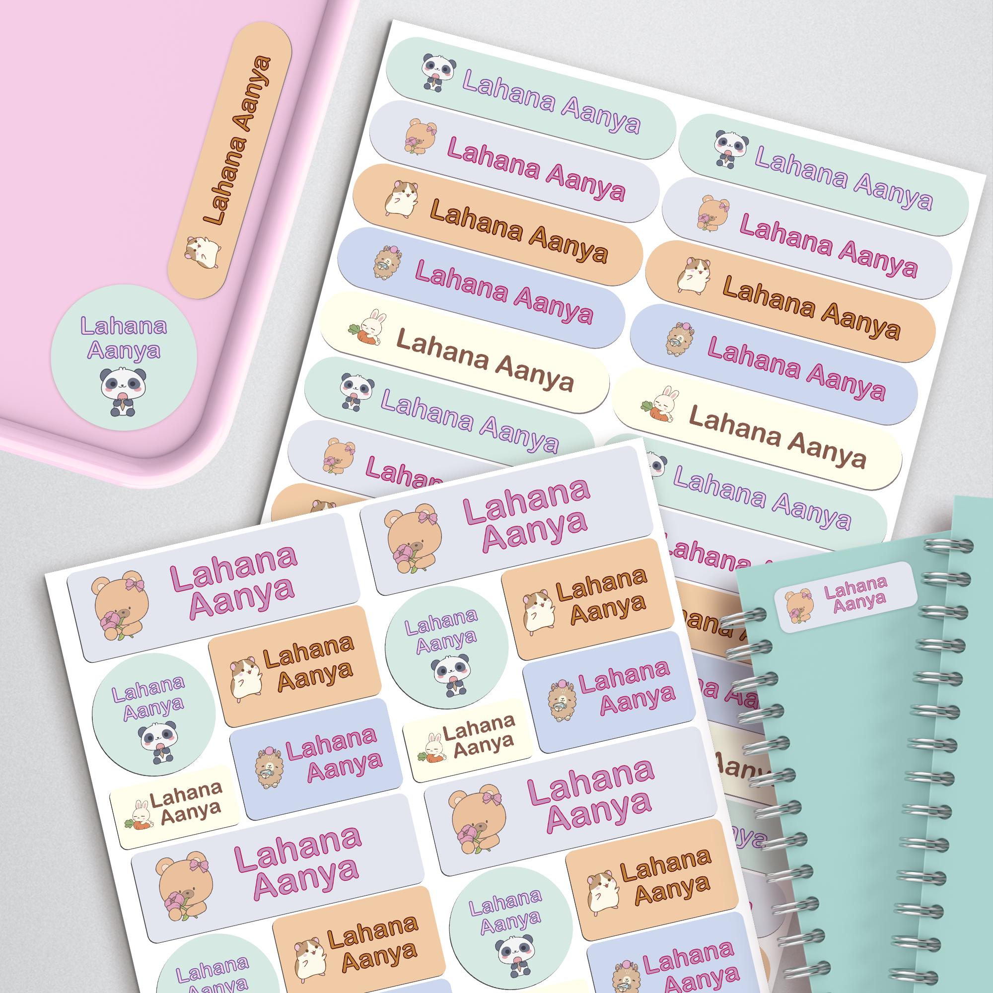 Waterproof Name Sticker Labels, Daycare School Supplies, Personalized ...