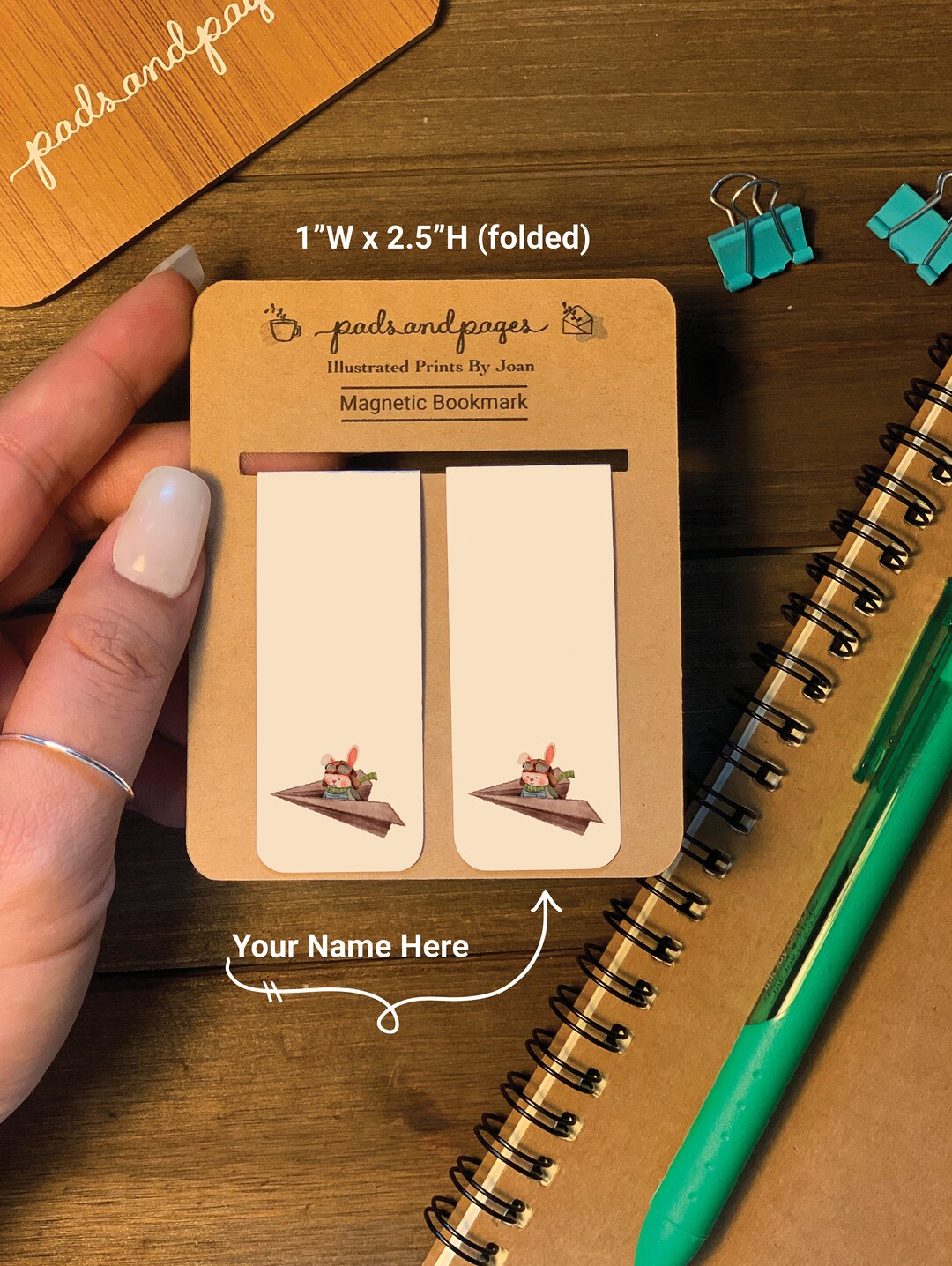 Custom Kawaii, Baby Animals, Bunny, Magnetic Bookmark, Pilot ...