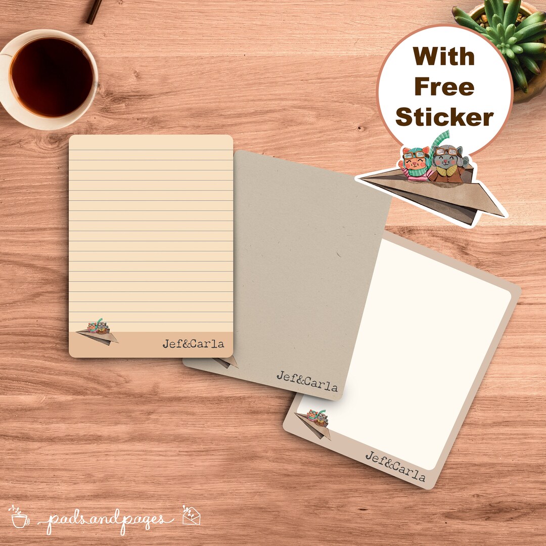 Customized Notepads, Personalized Stationery, Cute Writing Paper ...