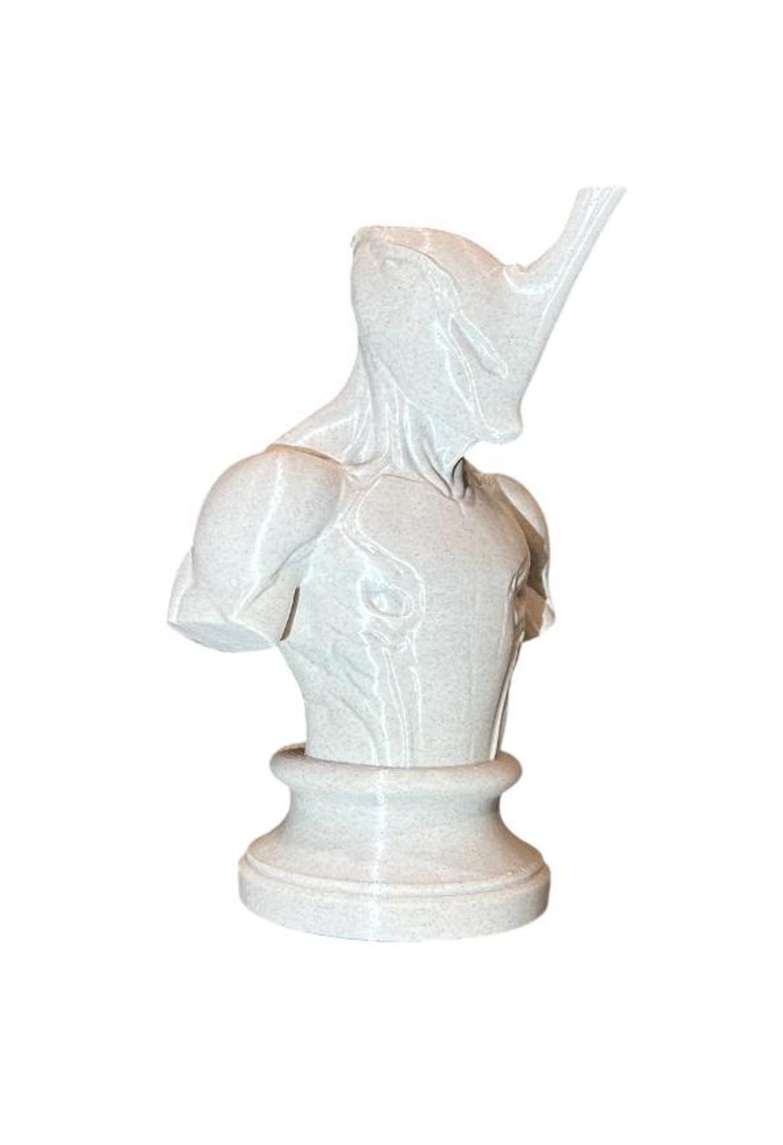 Warframe Excalibur Bust Marble Style 3D Printed Statue (warframe ...