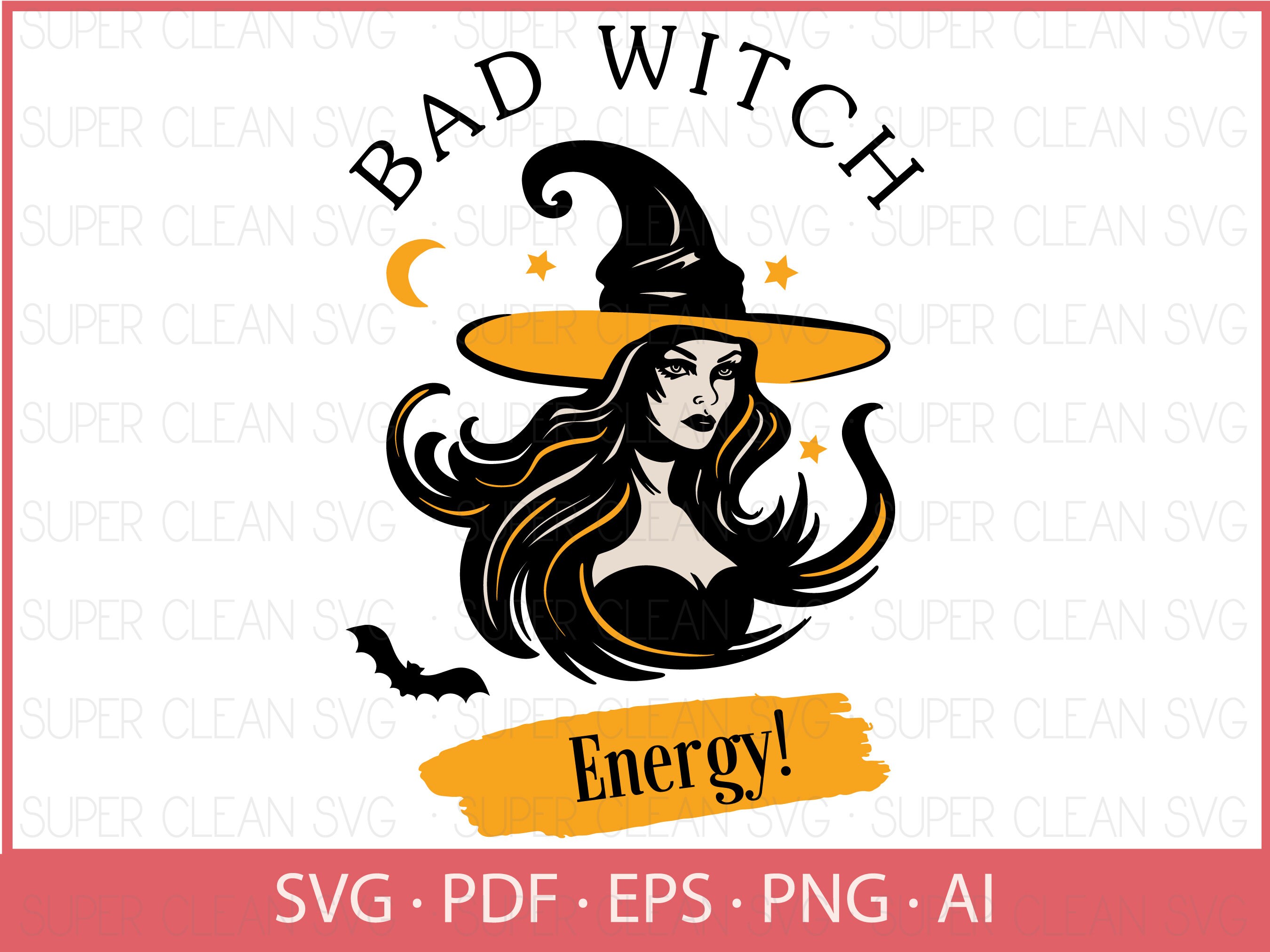 Bad Witch Energy Halloween Design. - Etsy