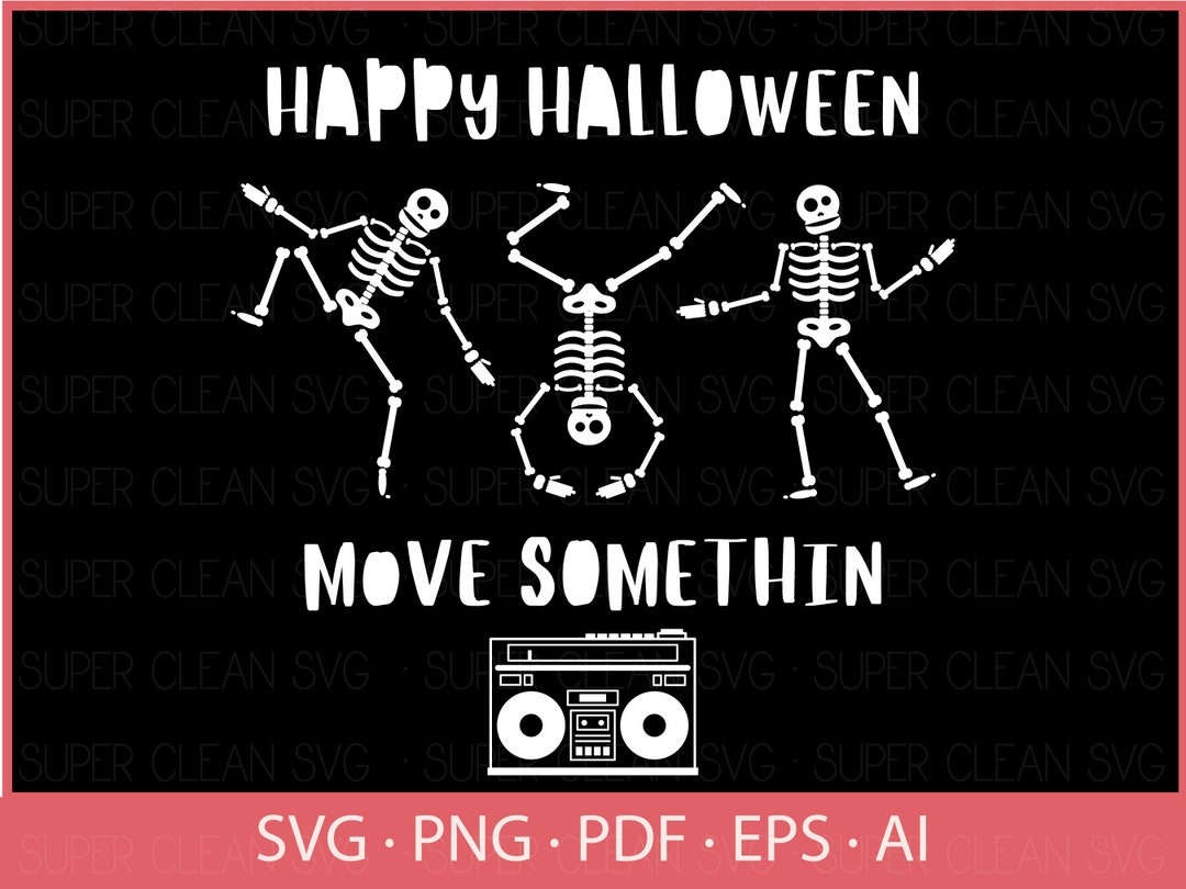 Dancing Skeleton SVG, Skeleton, Vector Skeletons Dancing Digital ...