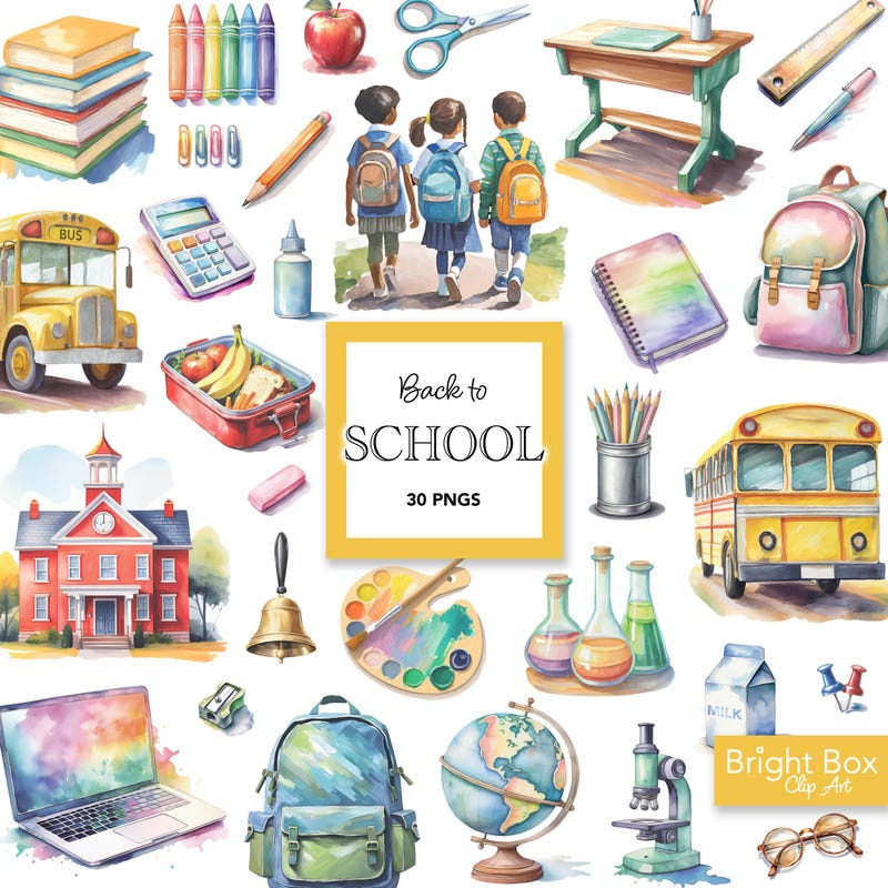 School Clipart - Etsy