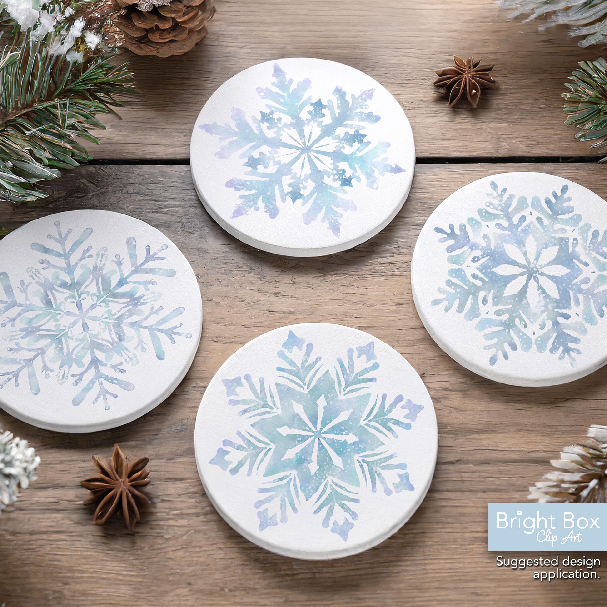 Winter Snowflakes Clip Art Download Blue White Snowflake Clipart ...