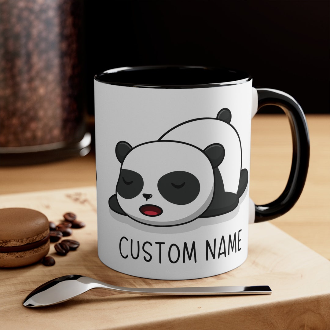 Personalized Panda Mug With Name, Custom Name Mug, Panda Children's Cup ...