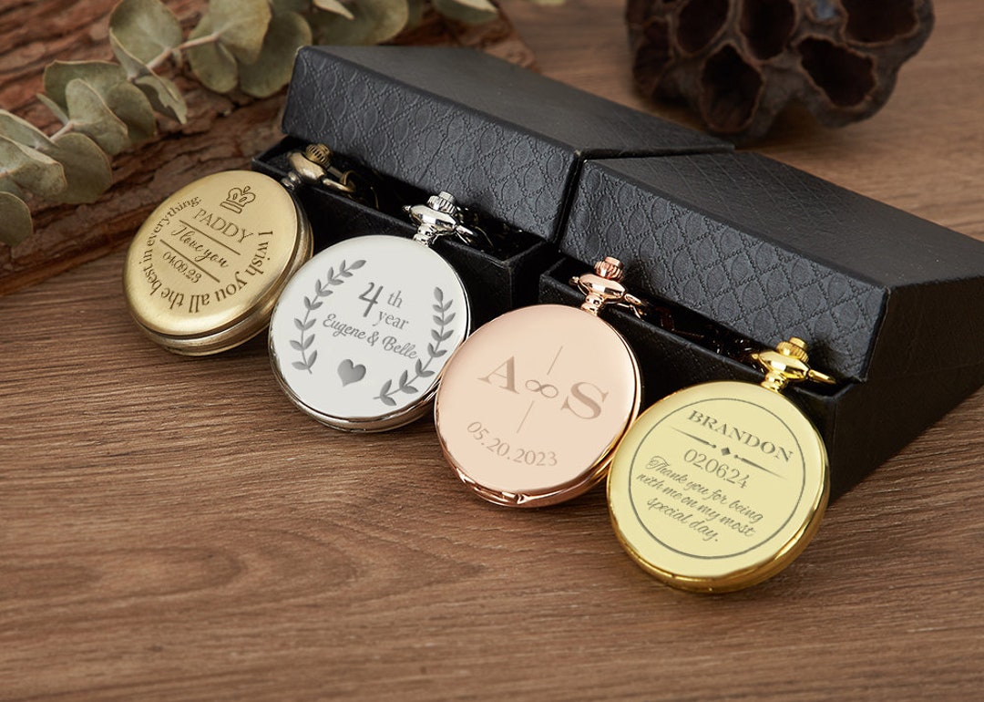 Custom Engraved Pocket Watch,personalized Pocket Watch,memorial Day ...