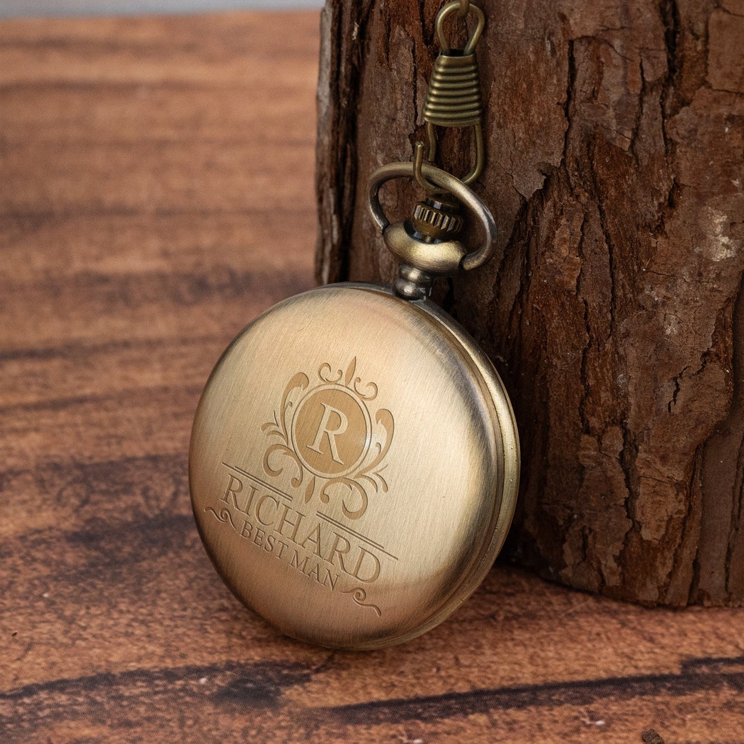 Personalized Wedding Pocket Watches,engraved Pocket Watch,best Man ...