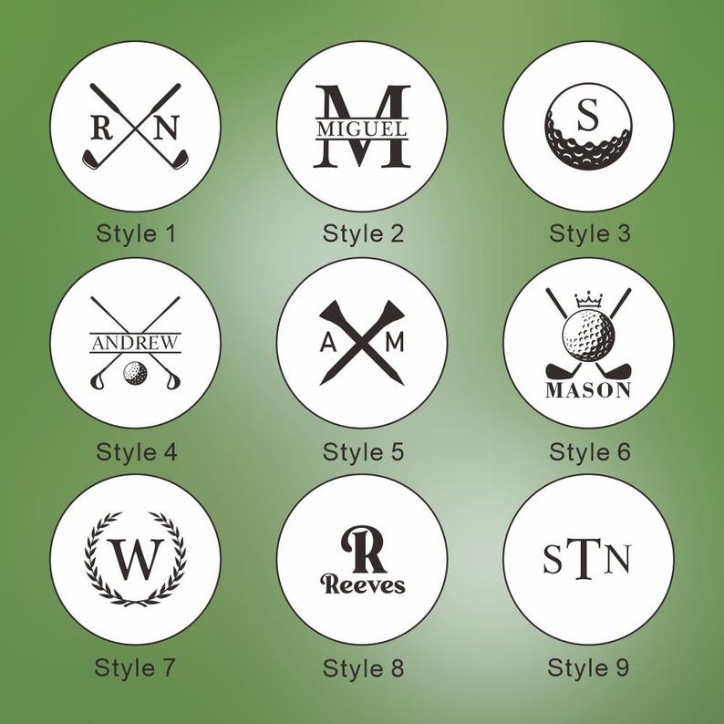 Custom Golf Balls, Golf Lover Ball Gift, Custom Monogram Golf Ball ...