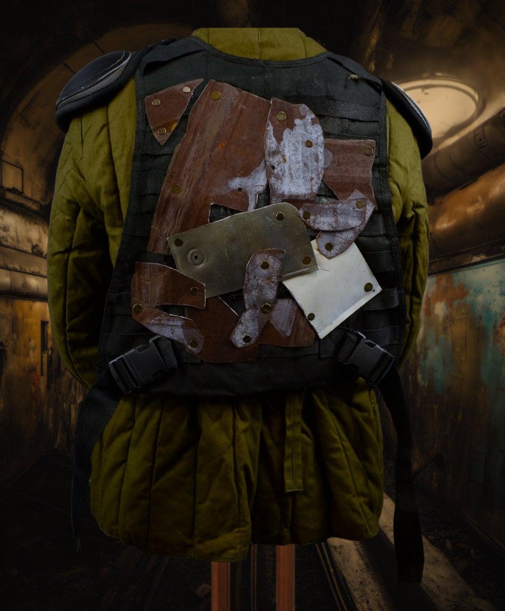 Patched Tactical Vest, Post-apocalyptic, Metro, Fallout, Mad Max, Larp ...