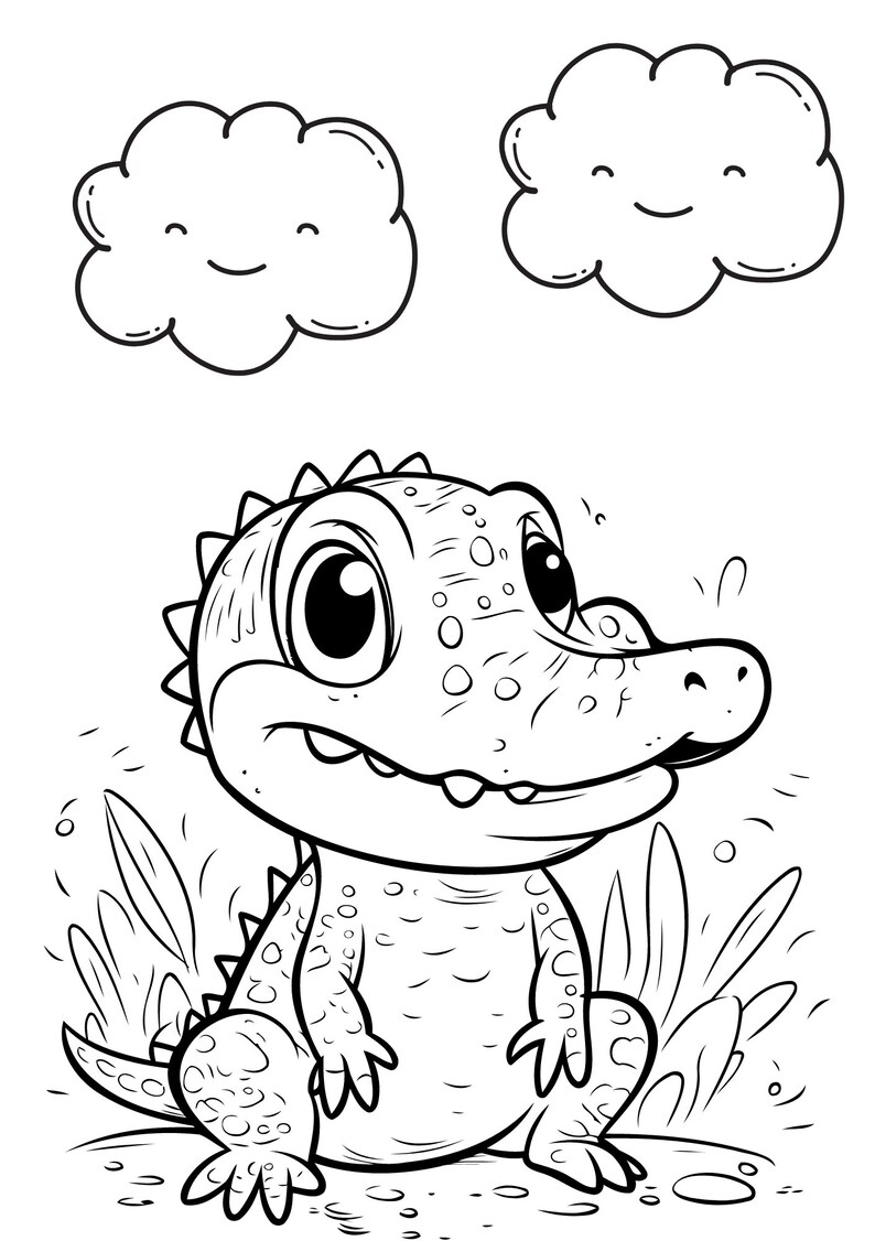 Editable Cute Critters and Splashy Friends Coloring Book Template ...