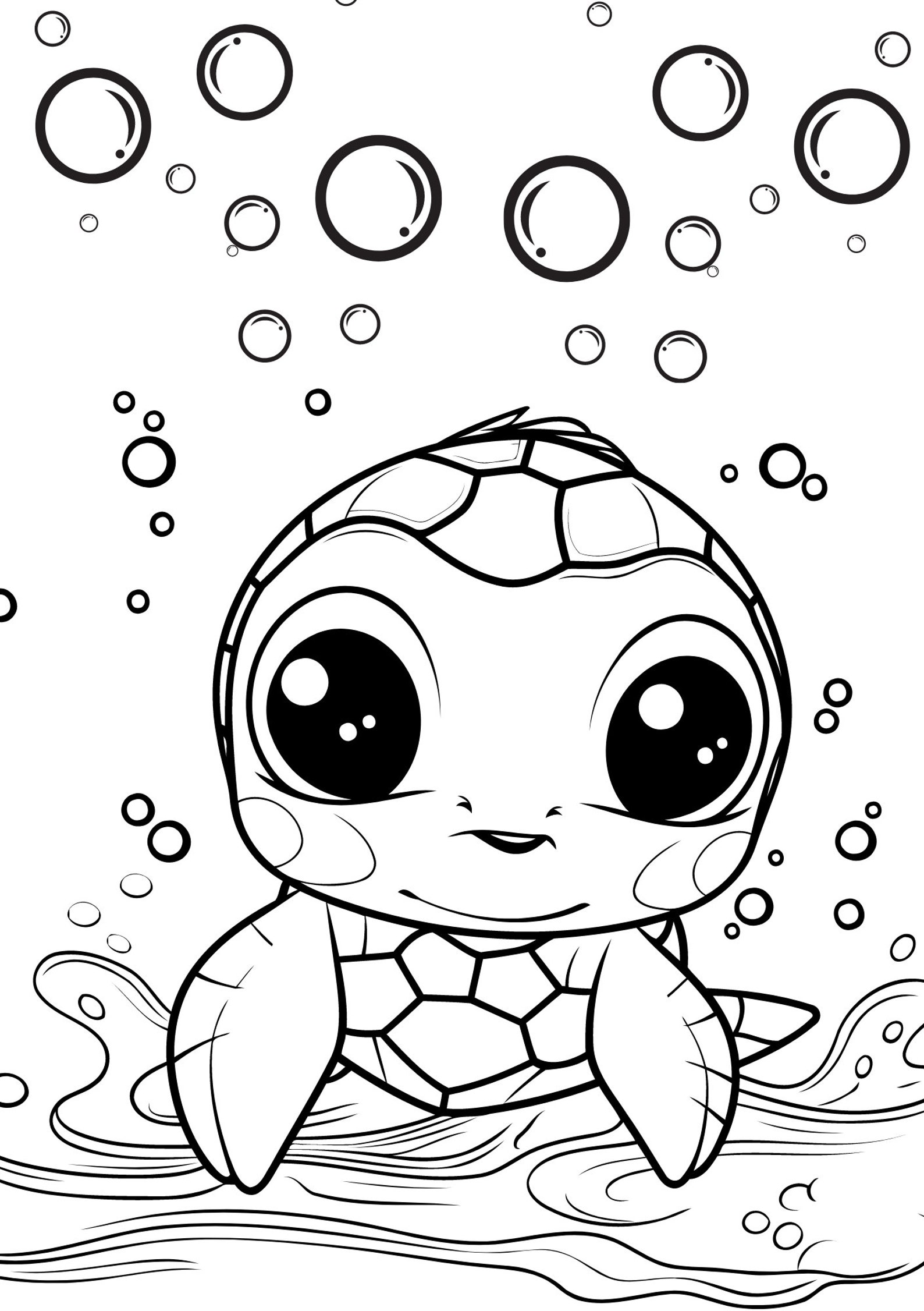 Editable Cute Critters and Splashy Friends Coloring Book Template ...