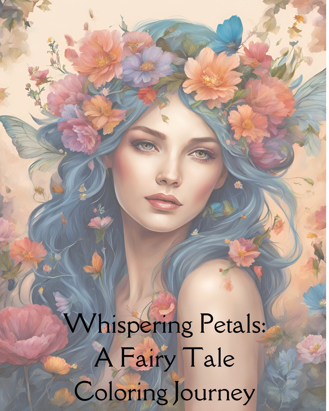 Whispering Petals Coloring Book – Women Fairies for Coloring - Etsy