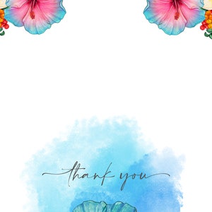 Watercolor Flower Thank You Cards | Digital Download | Pack of 20 ...