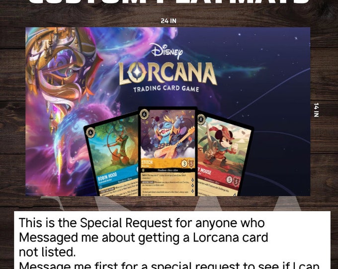 Special Request Lorcana Extended Stitch Playmat - Etsy