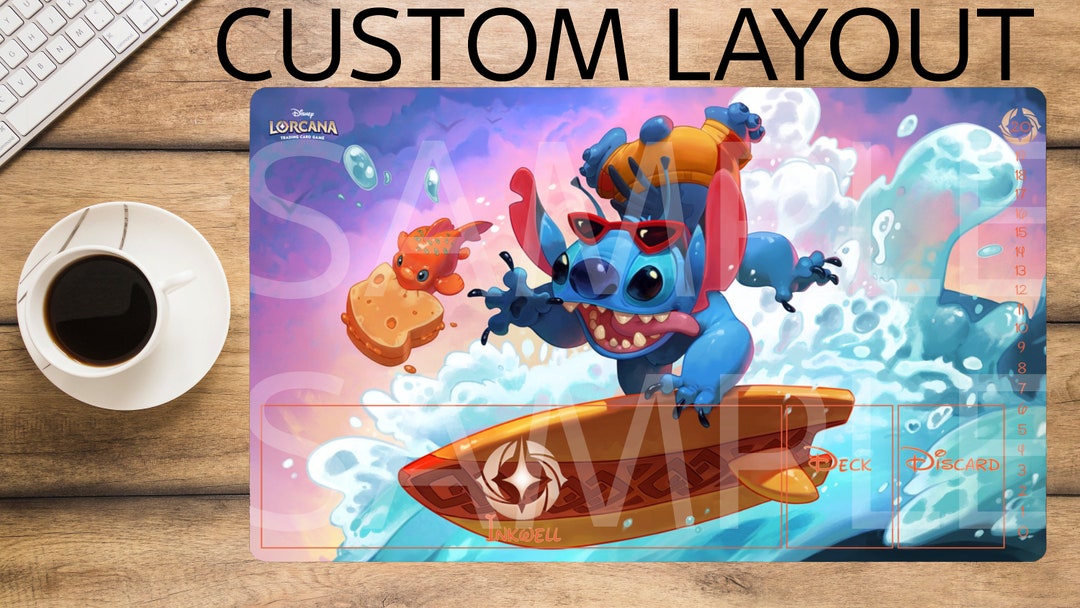 Enchanted or Non-enchanted Carefree Surfing Stitch Playmat - Etsy