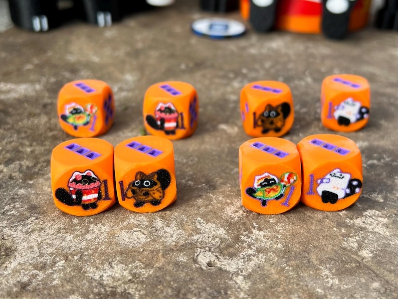 Yummy Dice – Yu-gi-oh Inspired Custom D6 | 3D Printed TCG Dice Set for ...