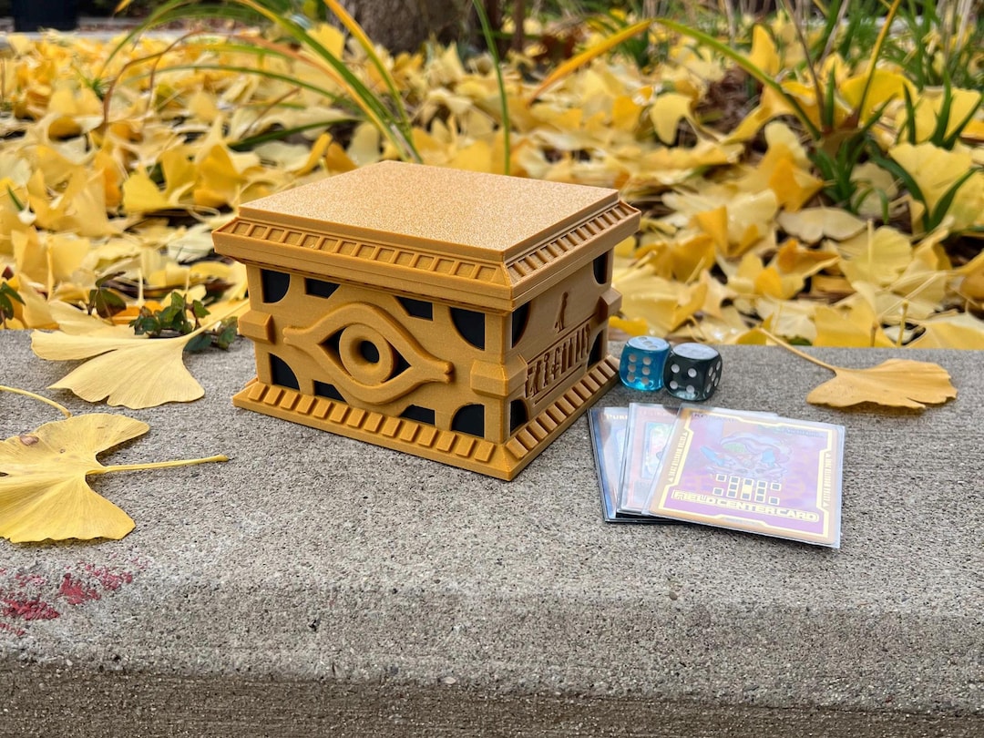 Gold Sarcophagus Deck Box: 3D Printed Card Storage for Yu-gi-oh! - Etsy