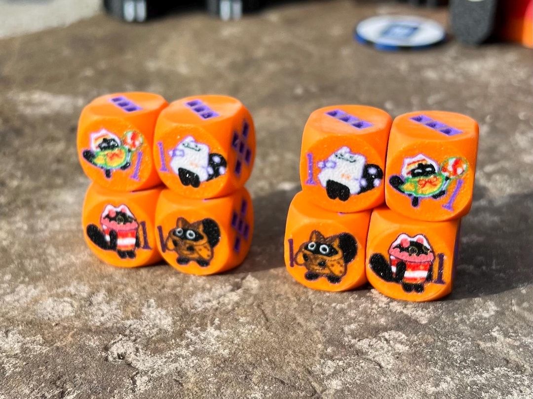 Yummy Dice – Yu-gi-oh Inspired Custom D6 | 3D Printed TCG Dice Set for ...