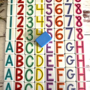 Letters & Numbers for Seaside Escape; Mahjong Tiles; Game Tiles; Viral ...