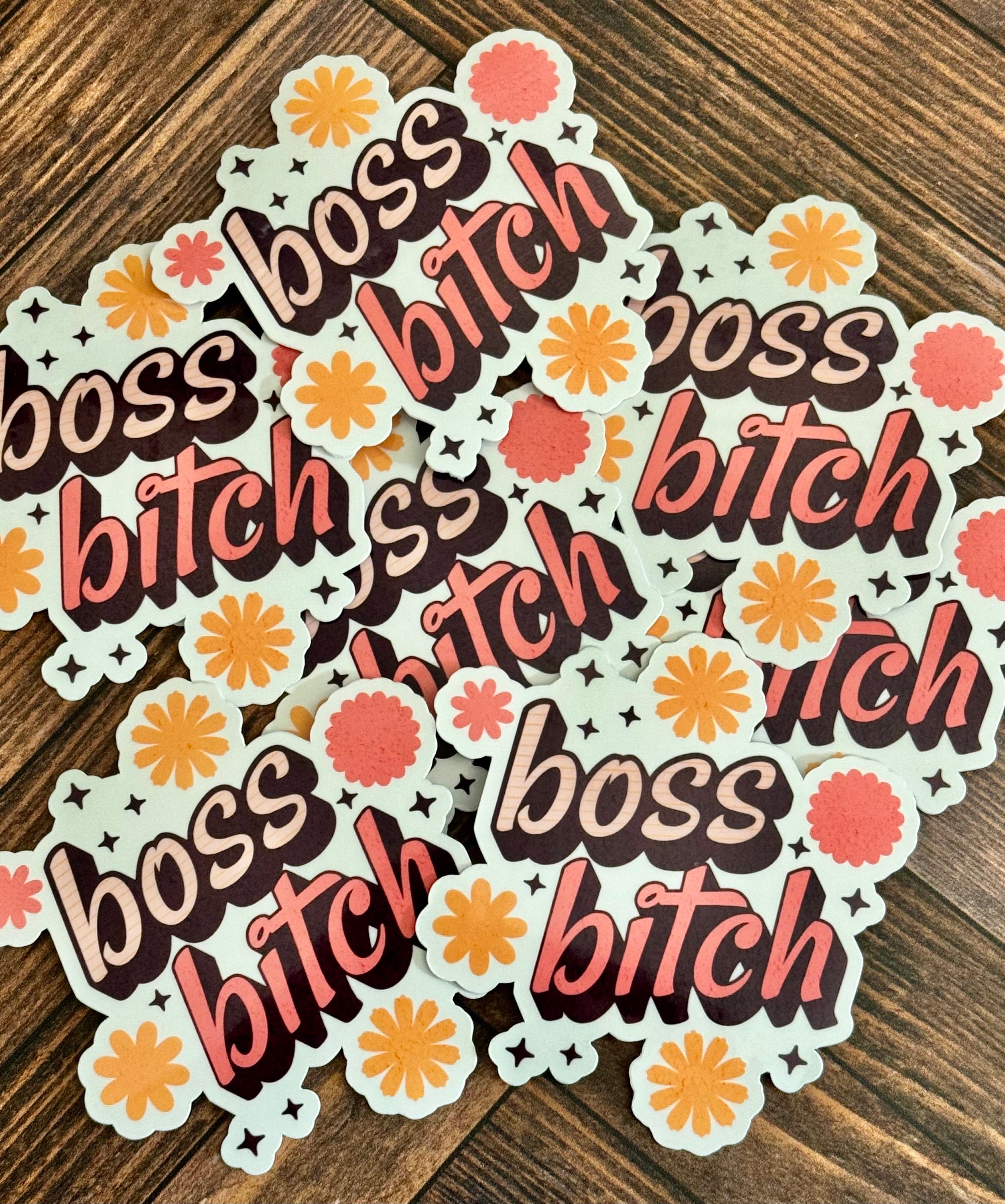 Boss Btch Sticker Gift Cute Sticker Funny Sticker Stocking Stuffer Work ...