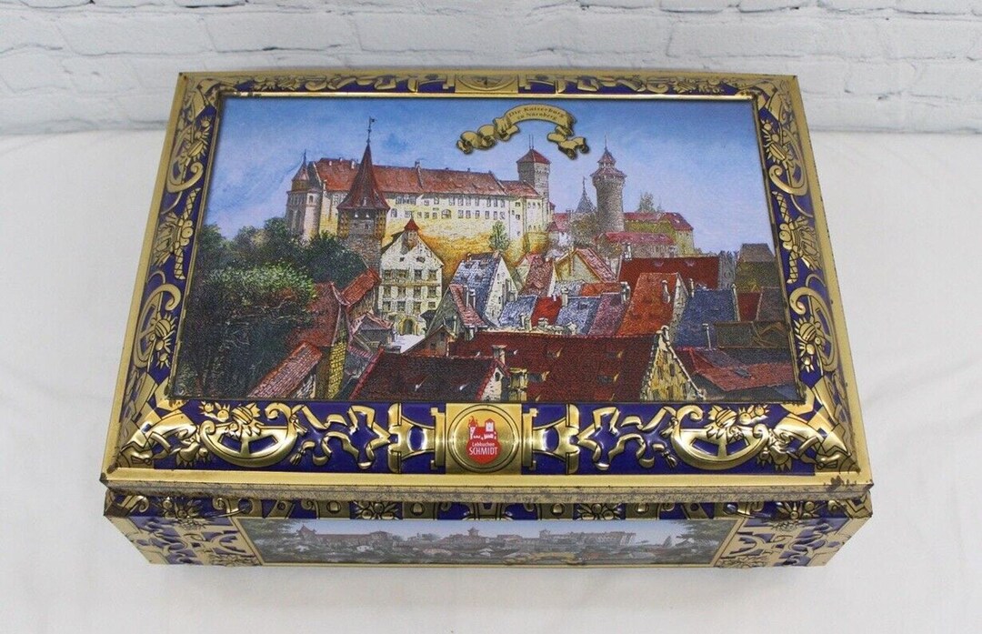 2006 Nurnberg German Tins E. Otto Schmidt Large 16 X 11 Biscuit Cookie ...