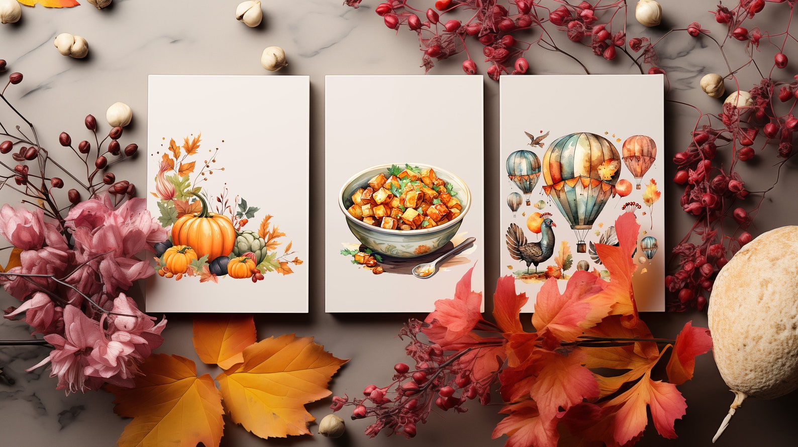 Thanksgiving Extravaganza Clipart Collection: 163 Festive Harvest ...