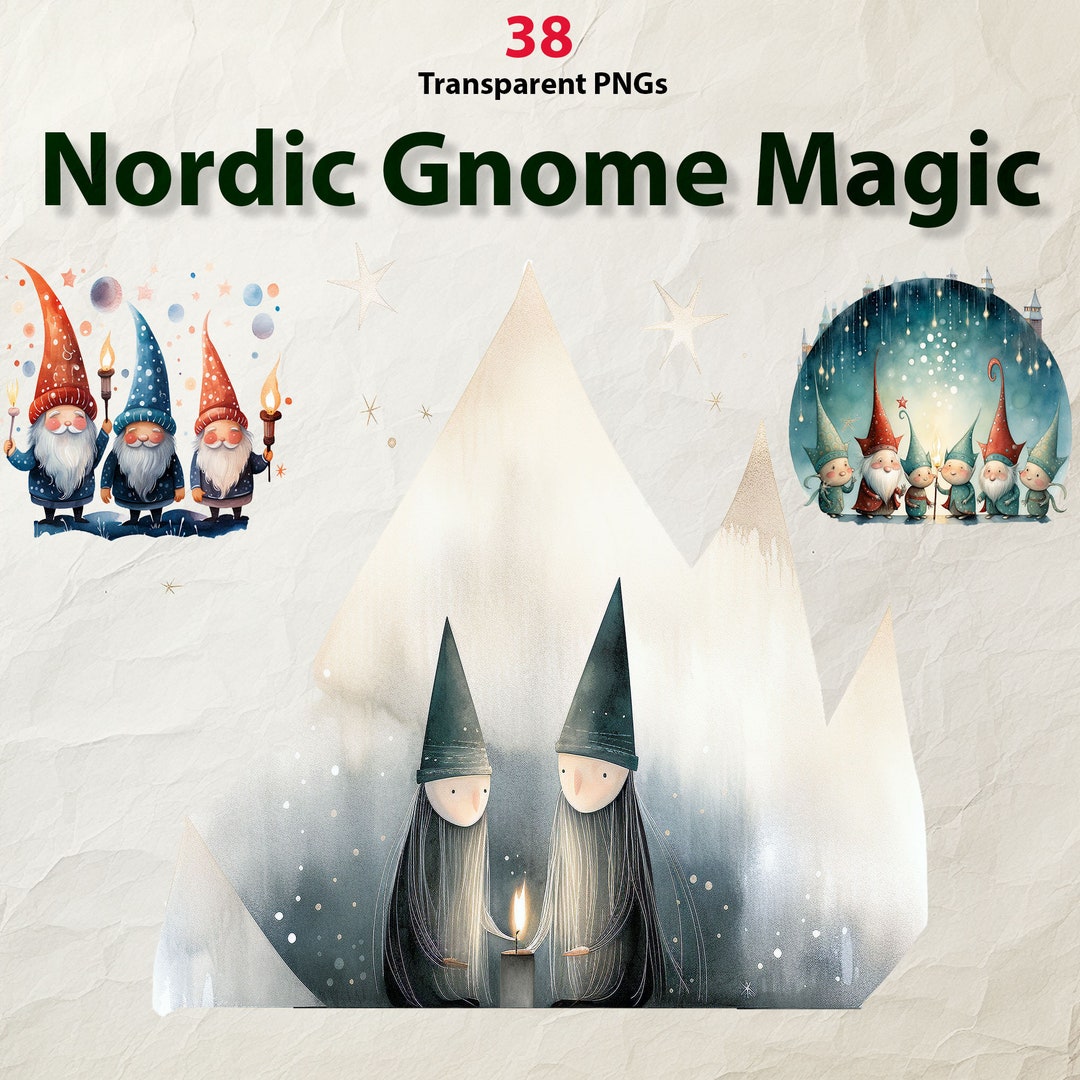 Nordic Gnome Magic: Mystical Nighttime Frolic - Etsy
