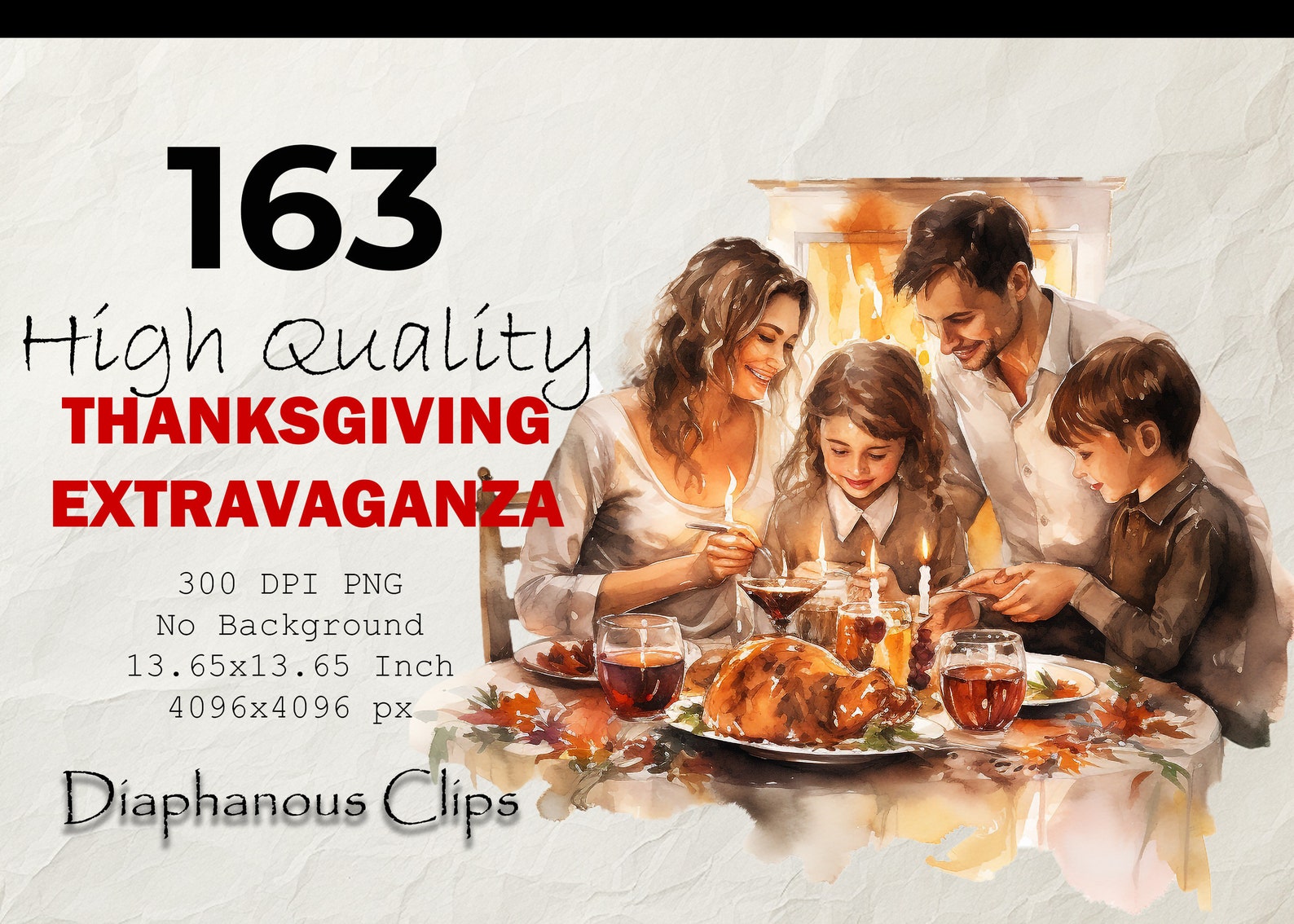 Thanksgiving Extravaganza Clipart Collection: 163 Festive Harvest ...