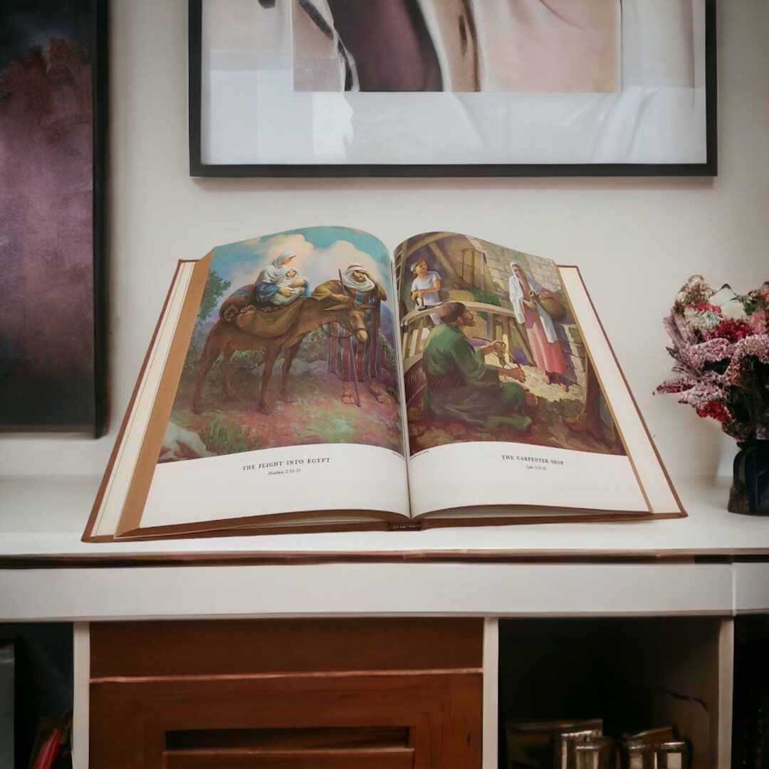 1966 Bible Stories That Live Patricia Martin Color Illustrations by ...